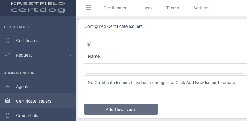 Create a Local Certificate Issuer - Krestfield Knowledge